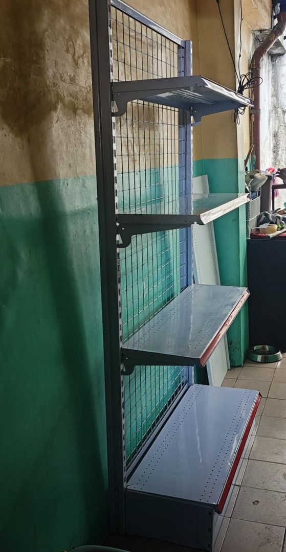 Used/Secondhand Heavy Duty Steel Storage Rack Shelves Organizer 4 ...