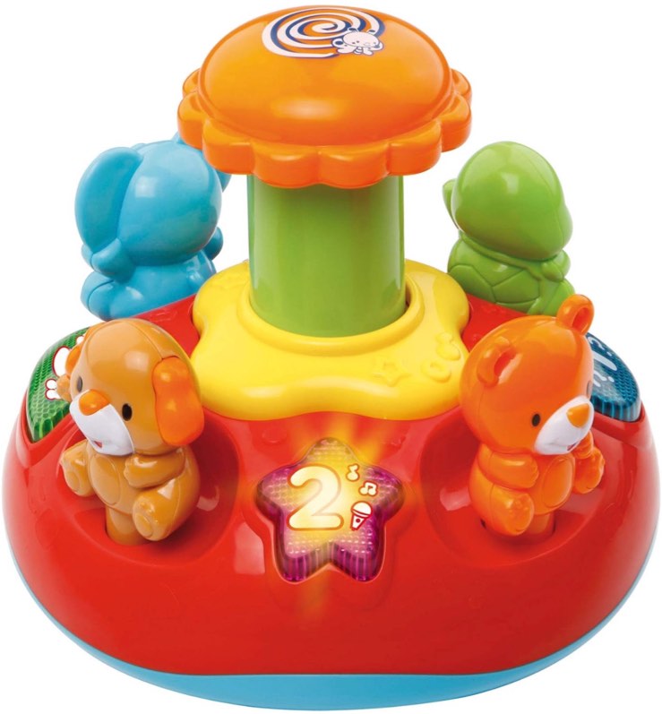 VTech Push and Play Spinning Top, Babies & Kids, Infant Playtime on ...