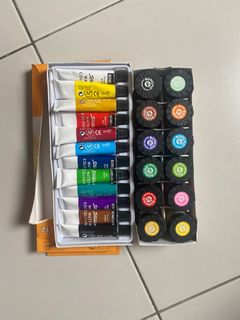 3 units of Art Brush Colour Brush Oil Painting Art Tool Berus Mewarna ...