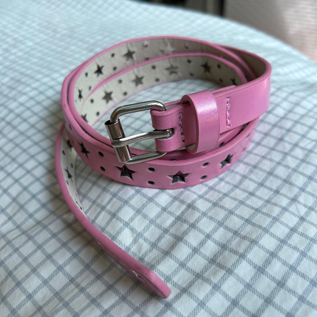 y2k star core pink mcbling barbie belt, Women's Fashion, Watches ...