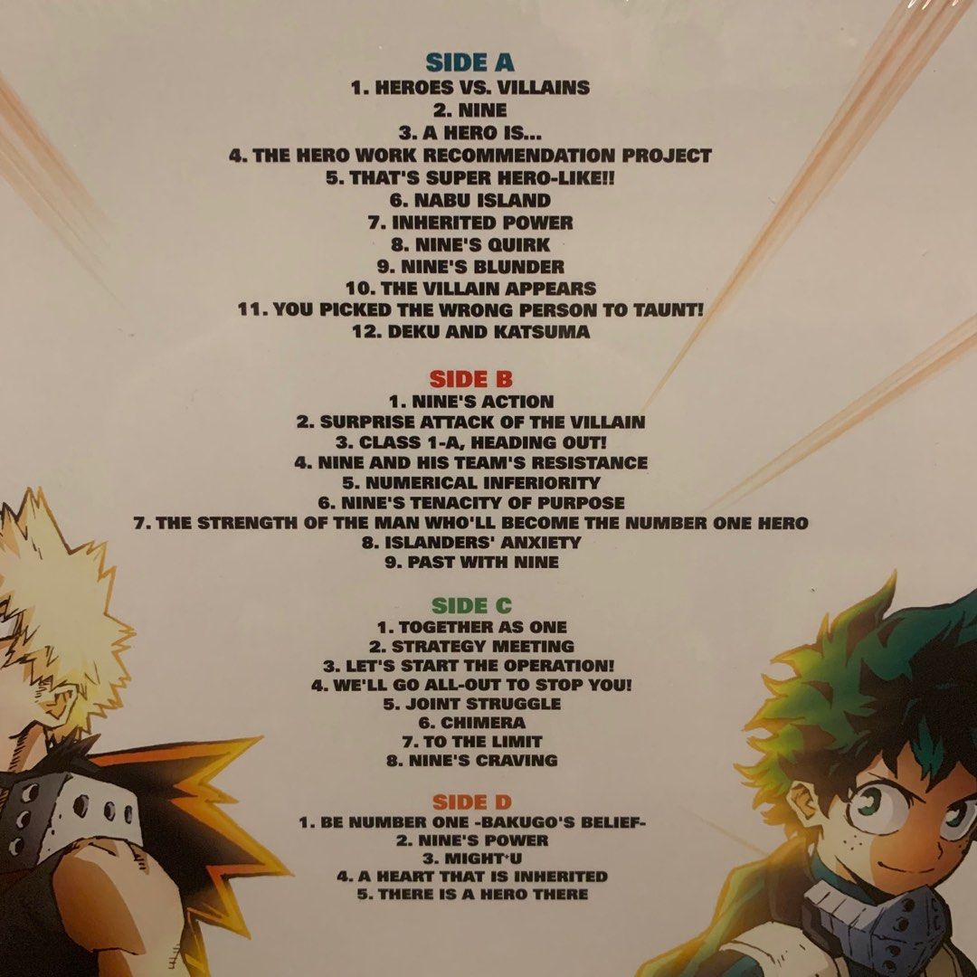 (全新 2LP Coloured 彩膠) 《我的英雄學院劇場版：英雄新世紀》 My Hero Academia: Heroes Rising ...
