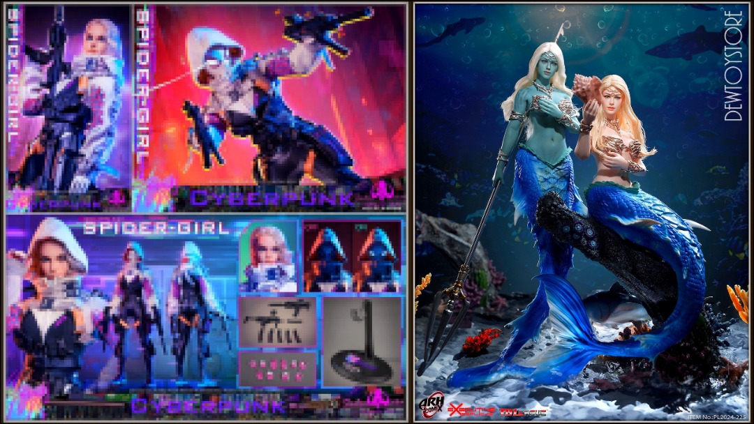 ⭐️ [𝗣𝗿𝗲-𝗼𝗿𝗱𝗲𝗿] 1/6 Scale Action Figure - TBLeague TBL Phicen - Mermaid ...