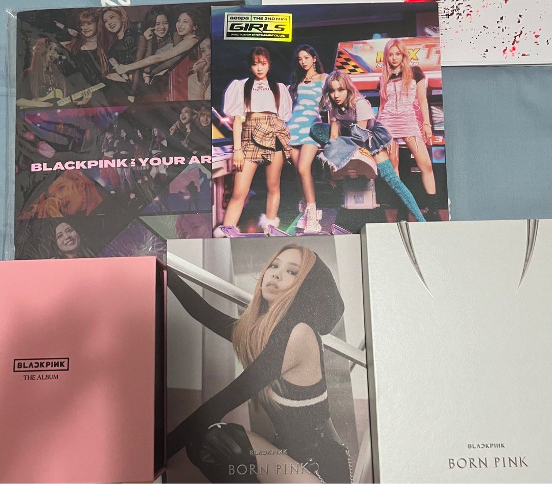 出已拆專輯 blackpink Jennie aespa, 興趣及遊戲, 收藏品及紀念品, 明星周邊 - Carousell