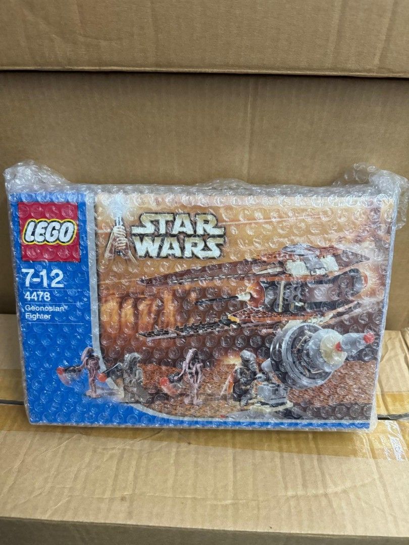 中古極罕有全新 Lego Star Wars 4478 極罕有藍盒 Blue Box 直角靚盒 市面難求 收藏家之選 （已包膠）, 興趣及遊戲 ...