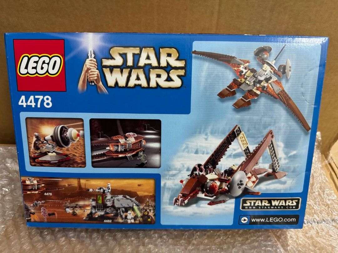 中古極罕有全新 Lego Star Wars 4478 極罕有藍盒 Blue Box 直角靚盒 市面難求 收藏家之選 （已包膠）, 興趣及遊戲 ...