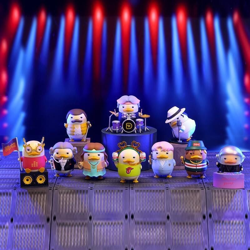 泡泡瑪特 popmart Duckoo 音樂節 啤酒達人 練習生 應援 電音 鴨子 鴨鴨 YAYA, 書籍、休閒與玩具, 玩具、公仔、桌遊在旋轉拍賣