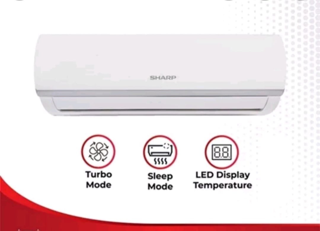 AC SHARP 1/2 PK-AH-A5ZCY/ZCYN - SEPERTI BARU, Perabotan Rumah di Carousell
