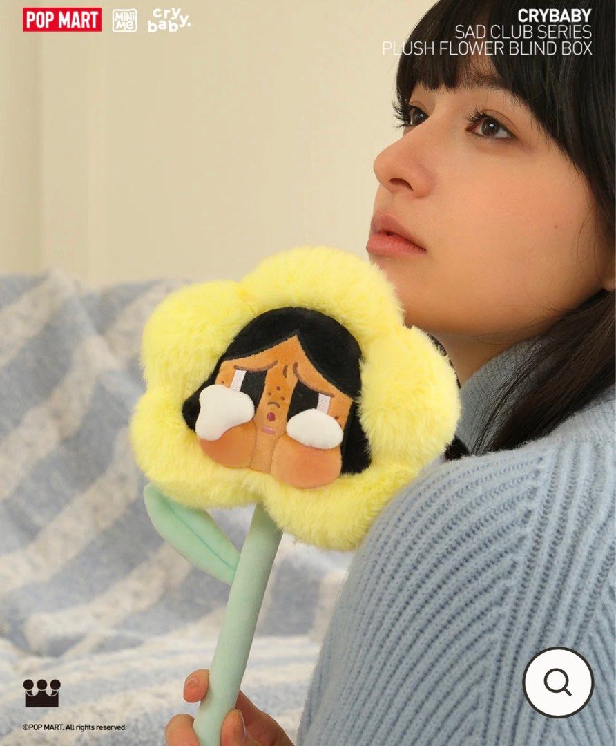Authentic Popmart POP MART CRYBABY Sad Club Series-Plush Flower Blind ...