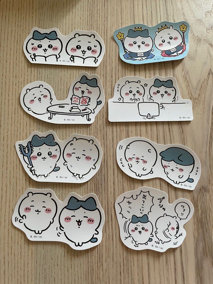 Bandai 正版 Chiikawa Die Cut 貼紙第4彈 -- 角色場景篇, 興趣及遊戲, 手作＆自家設計, 工藝用品及工具 ...