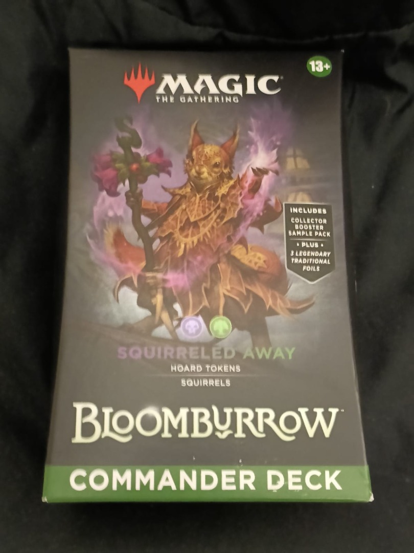 Bloomburrow precon Squirreled Away MTG BLB deck Commander EDH magic the gathering, Hobbies ...