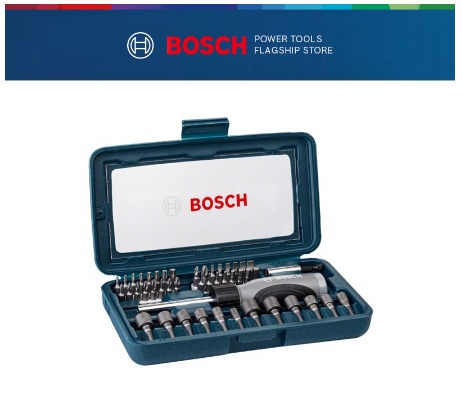 BOSCH 46pcs Ratchet Screwdriver Set Hand Tool Kit & Nutsetter Set ...