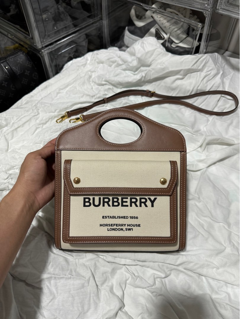 Burberry Mini Pocket tote bag Original Authentic, Luxury, Bags ...