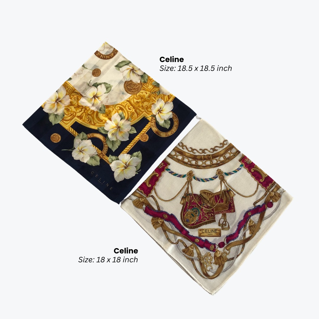Celine Branded Handkerchief Bundle, Women's Fashion, Watches ...