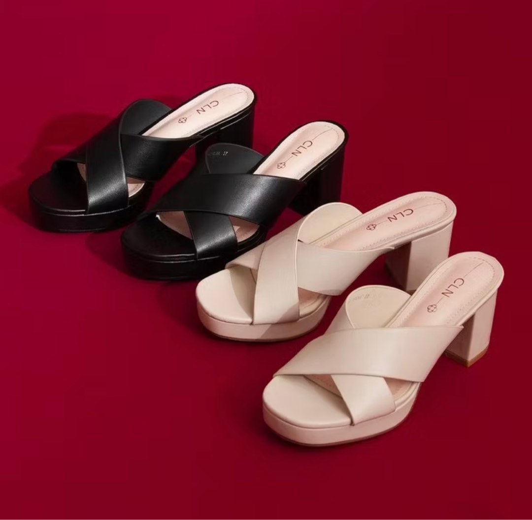 CLN 23H-Carlina Heel Slides, Women's Fashion, Footwear, Heels on Carousell