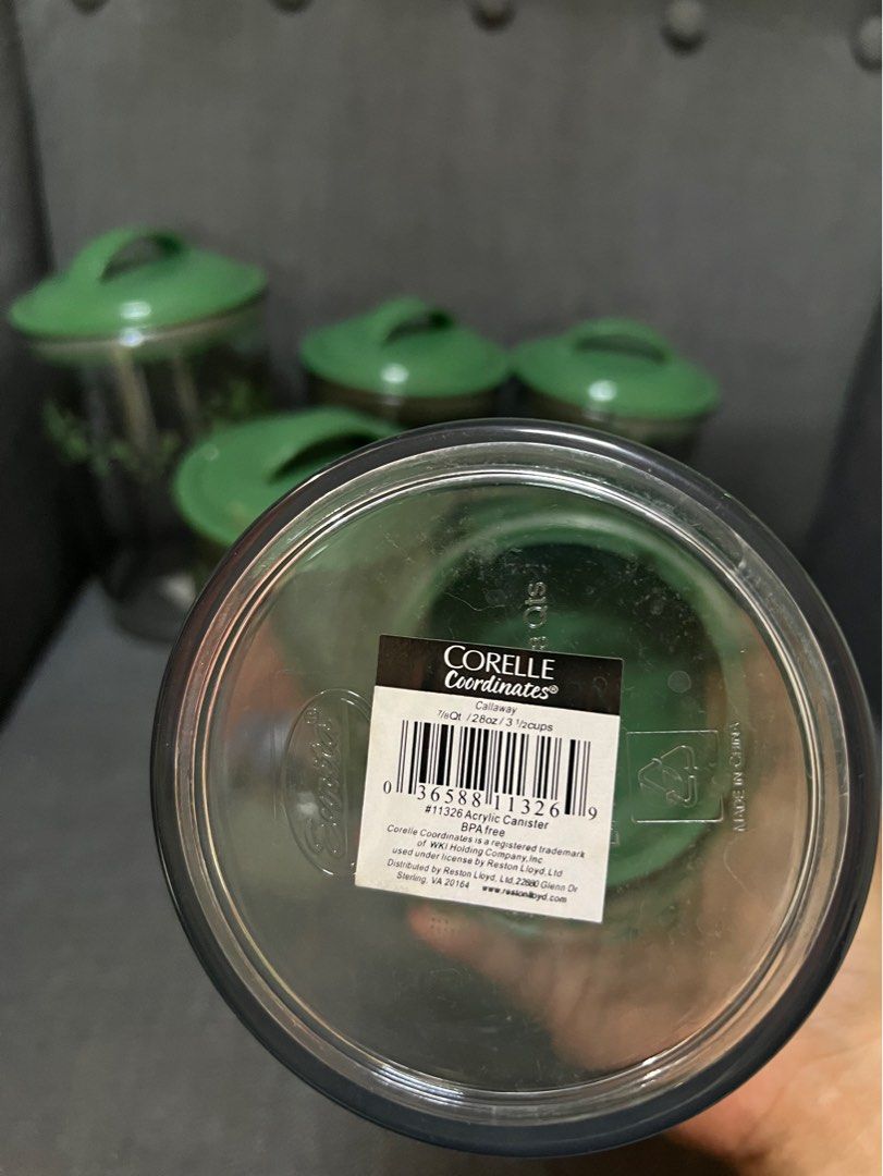 Corelle Coordinates by Reston Lloyd Acrylic Storage Canisters Callaway ...