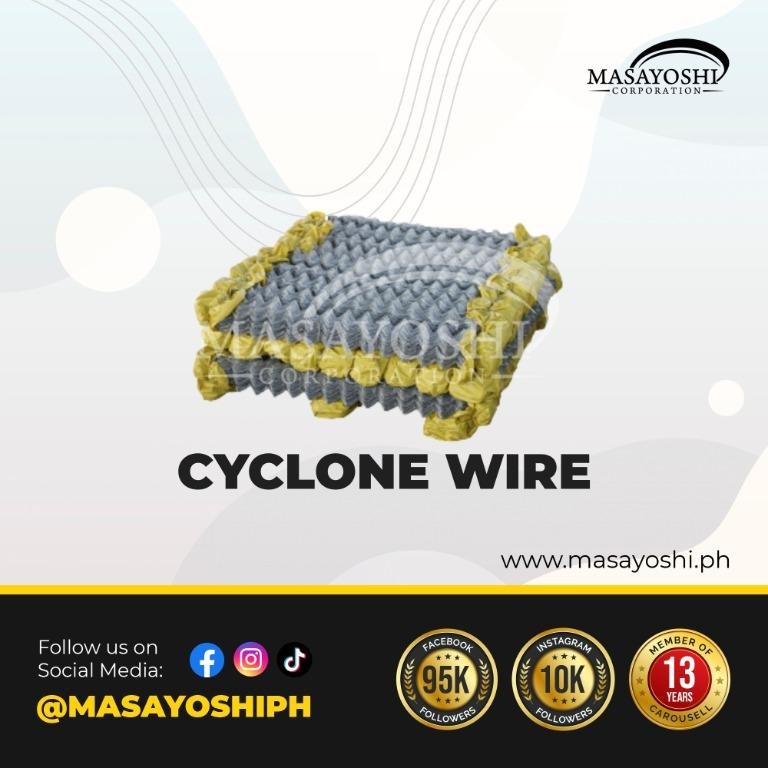 Cyclone Wire 2 x 2 x 2 x 2.7mm x 10m 5ft | Hurricane Fence | Diamond ...