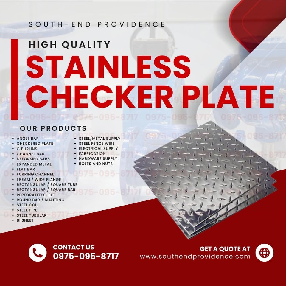 Diamond Pattern Stainless Checkered Plate 4x8ft, Commercial ...