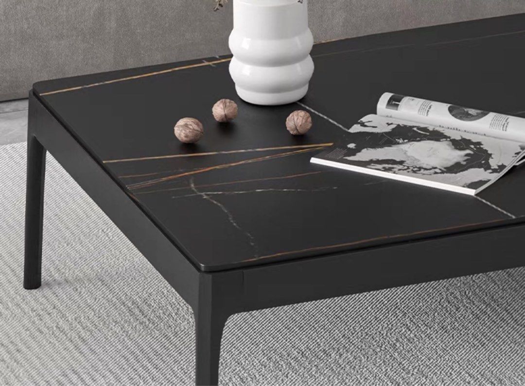 DONVO Modern Sintered Stone Coffee Table, Furniture & Home Living ...
