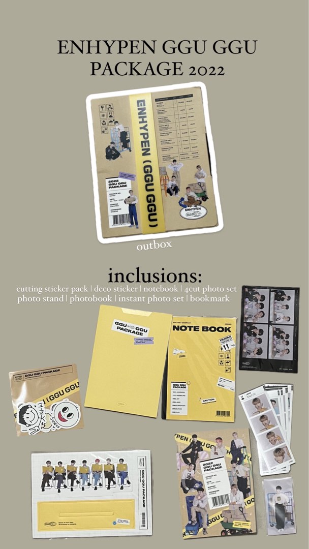 ENHYPEN GGU GGU PACKAGE 2022, Hobbies & Toys, Memorabilia ...