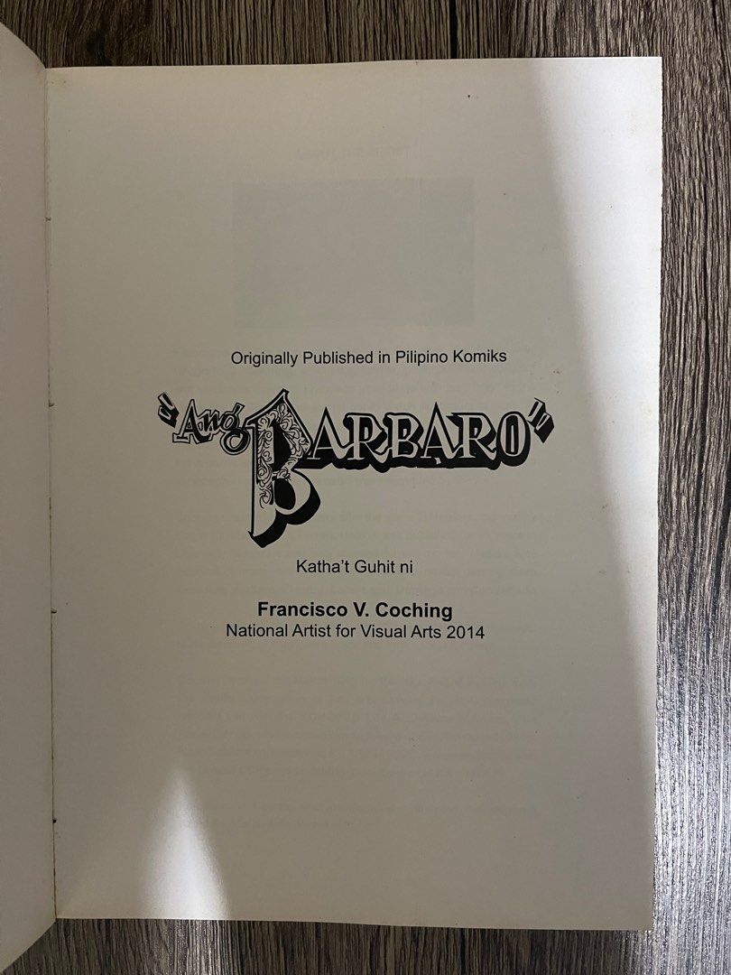 Francisco Coching - Ang Barbaro, Hobbies & Toys, Memorabilia ...