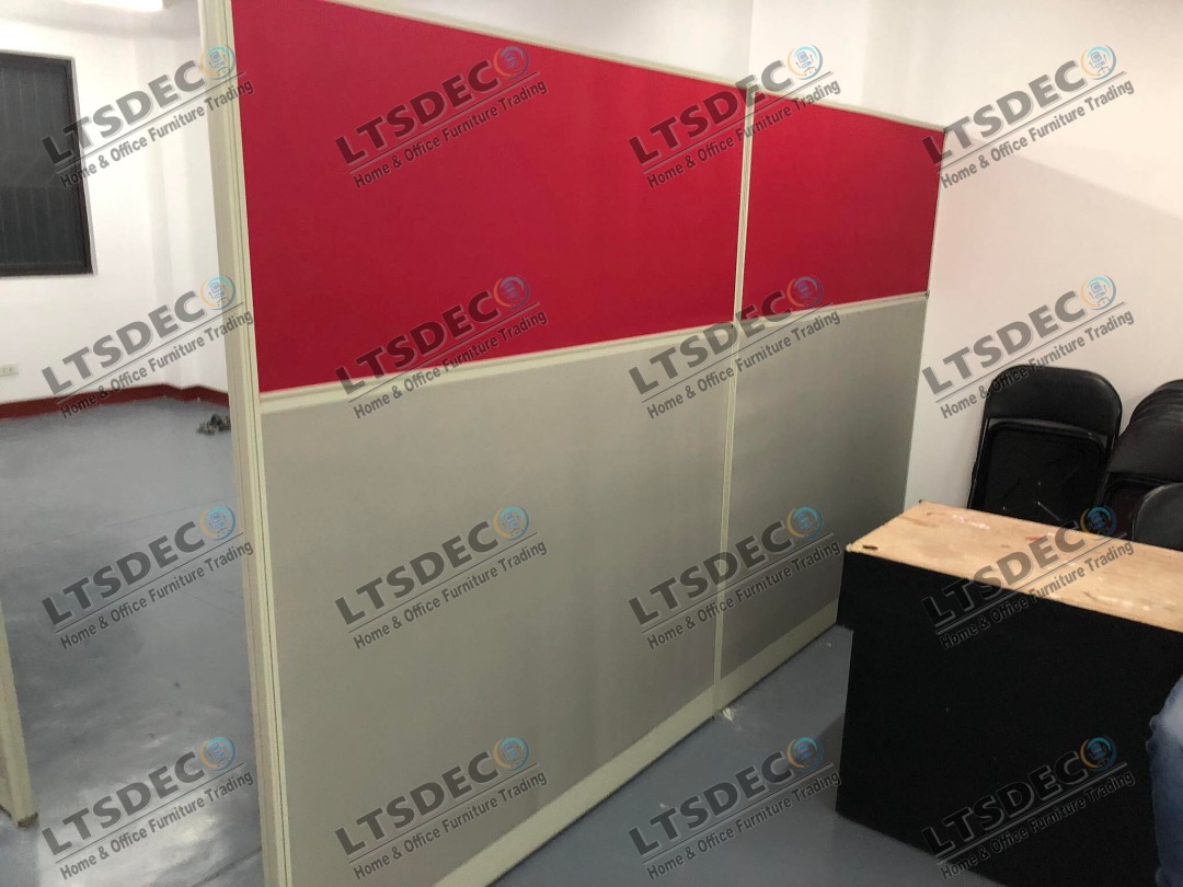 FULL FABRIC HIGH PANEL OFFICE PARTITION FURNITURES, Furniture & Home ...