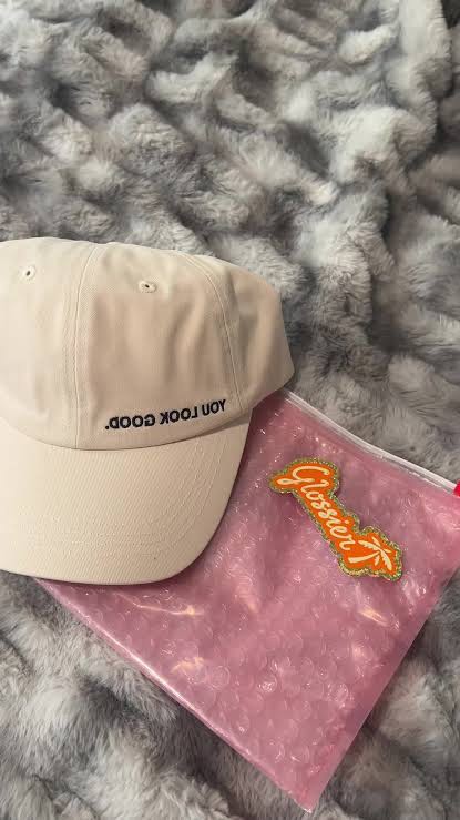 Glossier you look good cap, Women's Fashion, Watches & Accessories ...