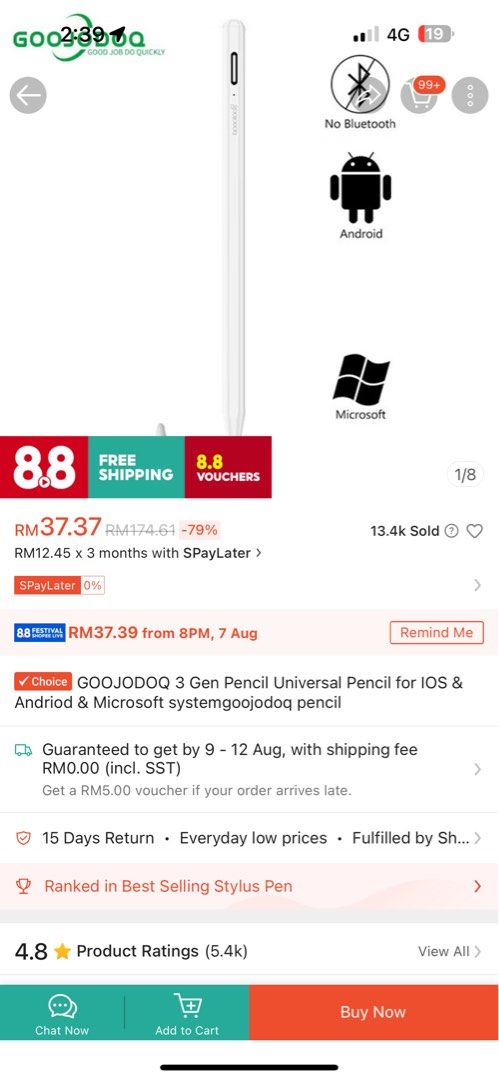 GOOJODOQ 3 Gen Pencil Universal Pencil, Mobile Phones & Gadgets, Mobile ...