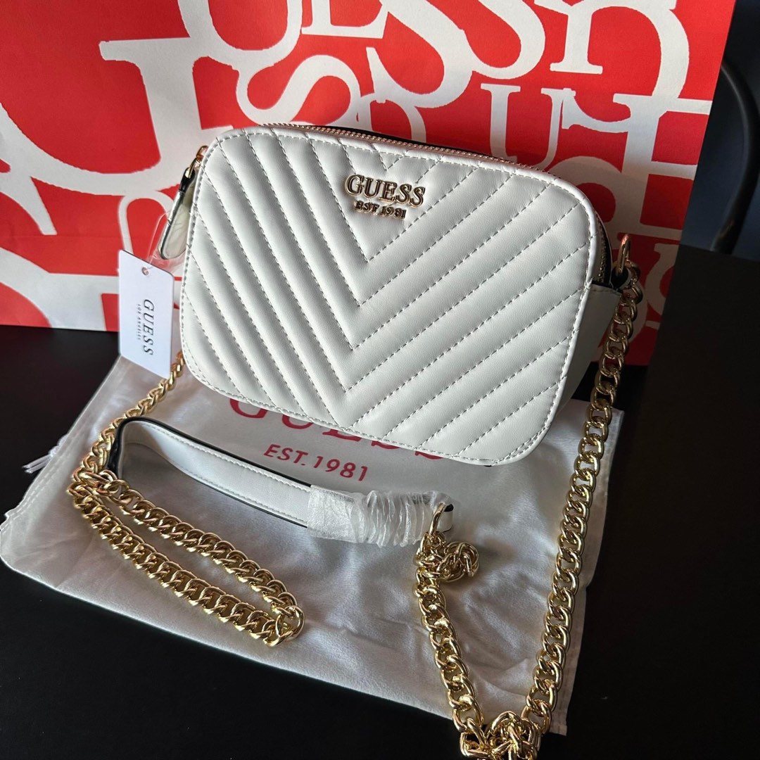 GS Moire Double Zip Bag, Women's Fashion, Bags & Wallets, Cross-body ...