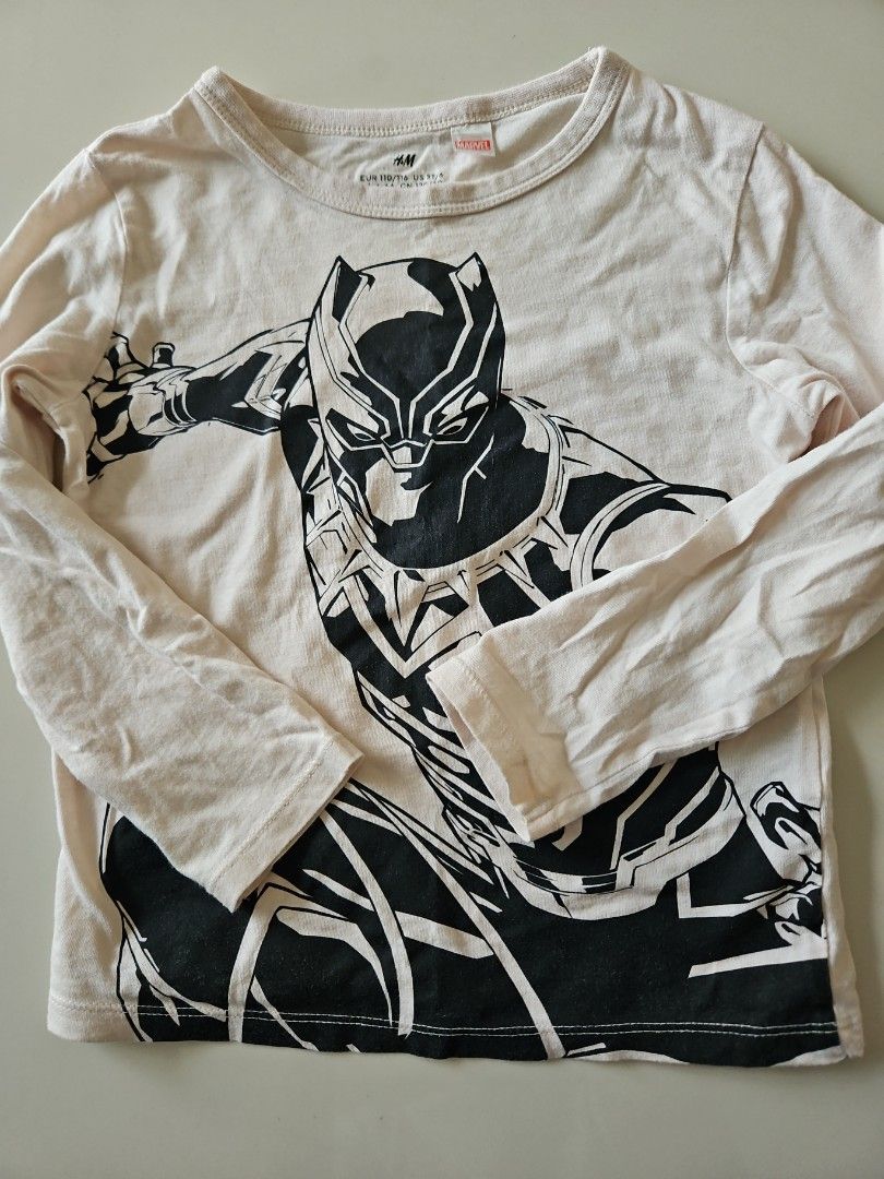 H&M x Marvel Long Sleeved T-Shirt (4-6Y/110-116cm), Babies & Kids, Babies & Kids Fashion on ...