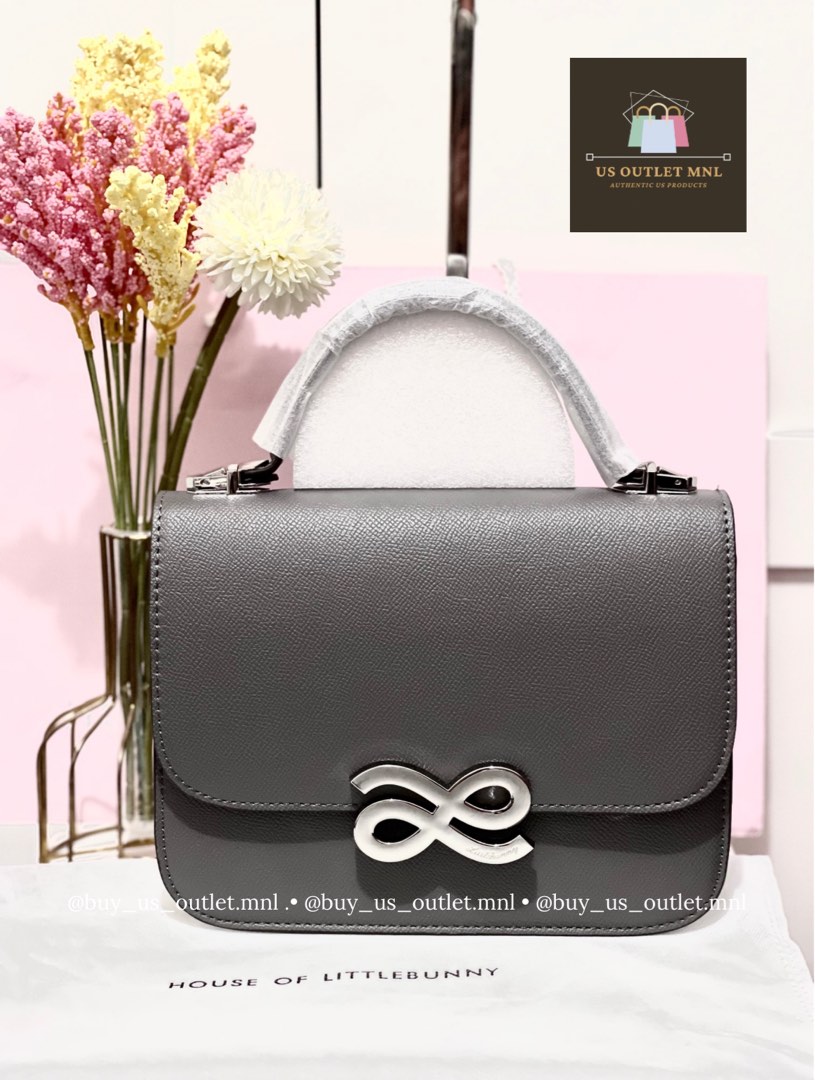 HOUSE OF LITTLE BUNNY: TIMELESSNESS 22 CHARCOAL (Silver Hardware ...