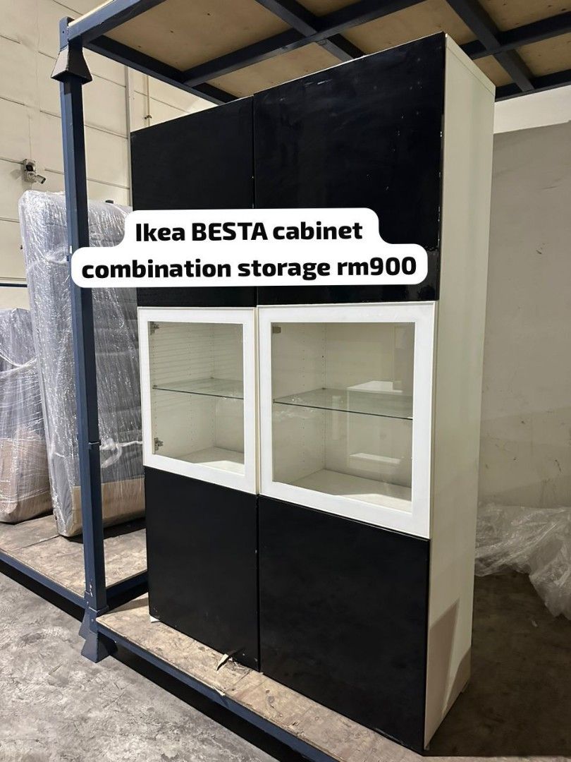 ikea besta combination storage kabinet, Furniture & Home Living, Furniture, Shelves, Cabinets ...