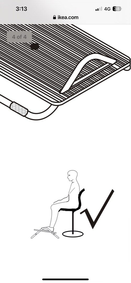 Ikea Dagotto Leg Rest, Furniture & Home Living, Furniture, Chairs on ...