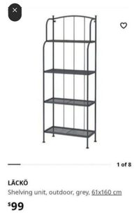 IKEA LACKO Shelving unit for outdoor or plant storage, Furniture & Home ...