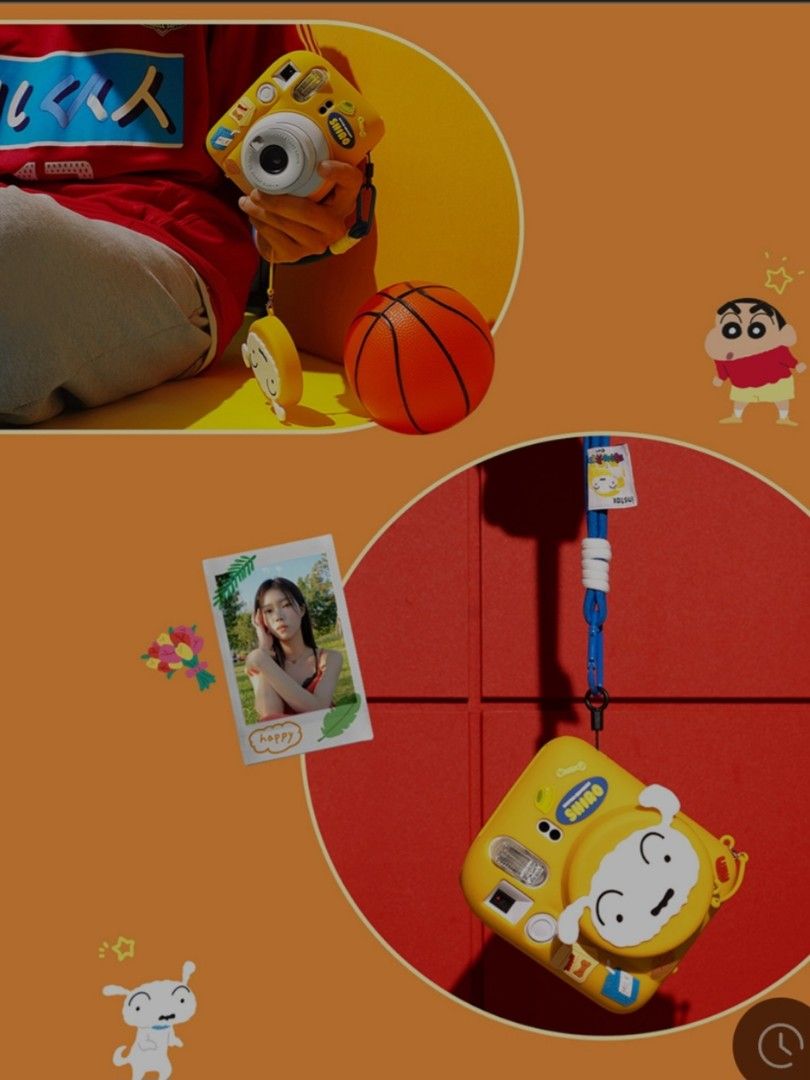 Instax Mini 12 x Crayon Shin Chan, Photography, Cameras on Carousell