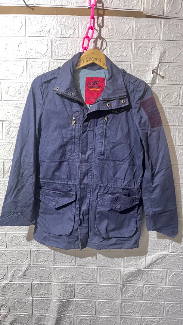 Jaket googims military, Fesyen Pria, Pakaian , Atasan di Carousell