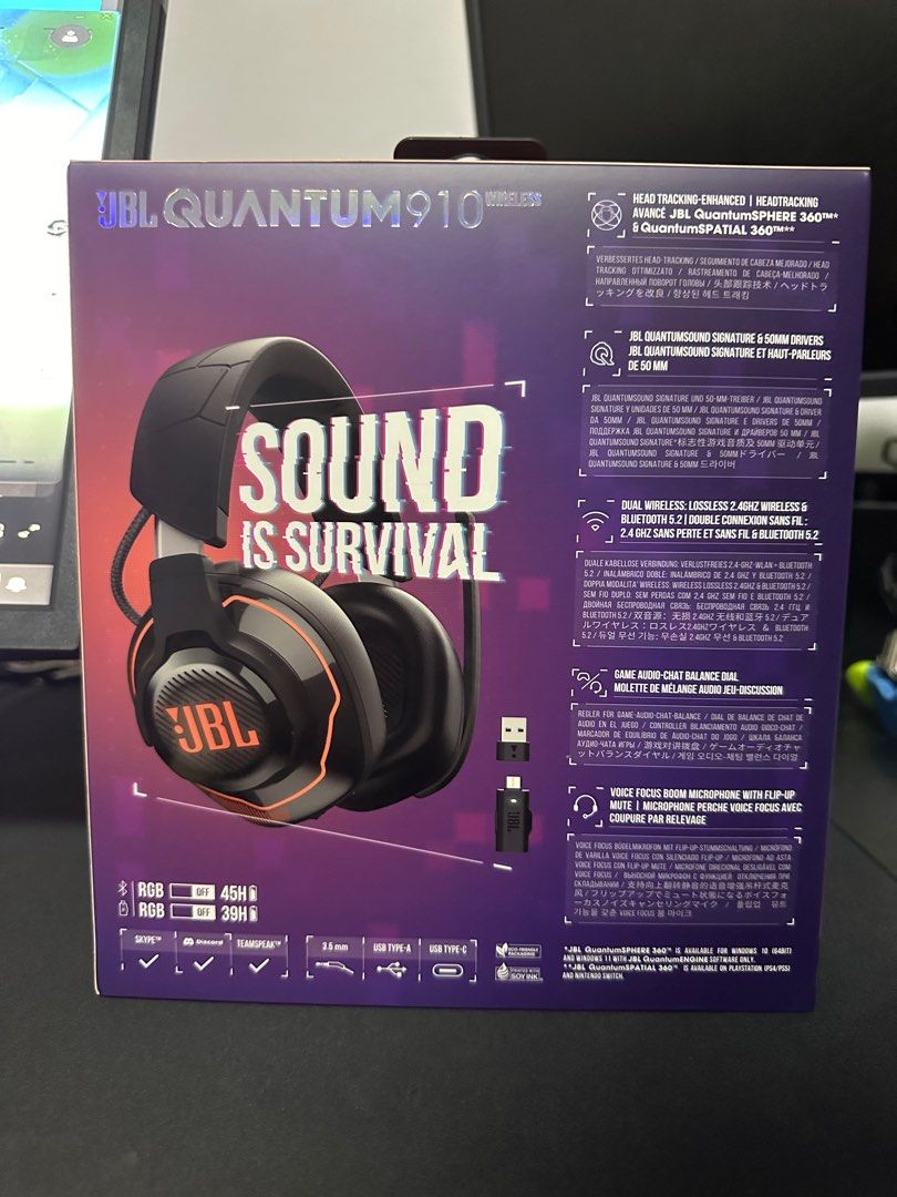 JBL Quantum 910 Wireless, Audio, Headphones & Headsets on Carousell