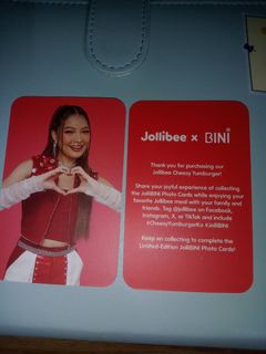 Jollibee x Bini collaboration (Bini Colet burger pose), Hobbies & Toys ...