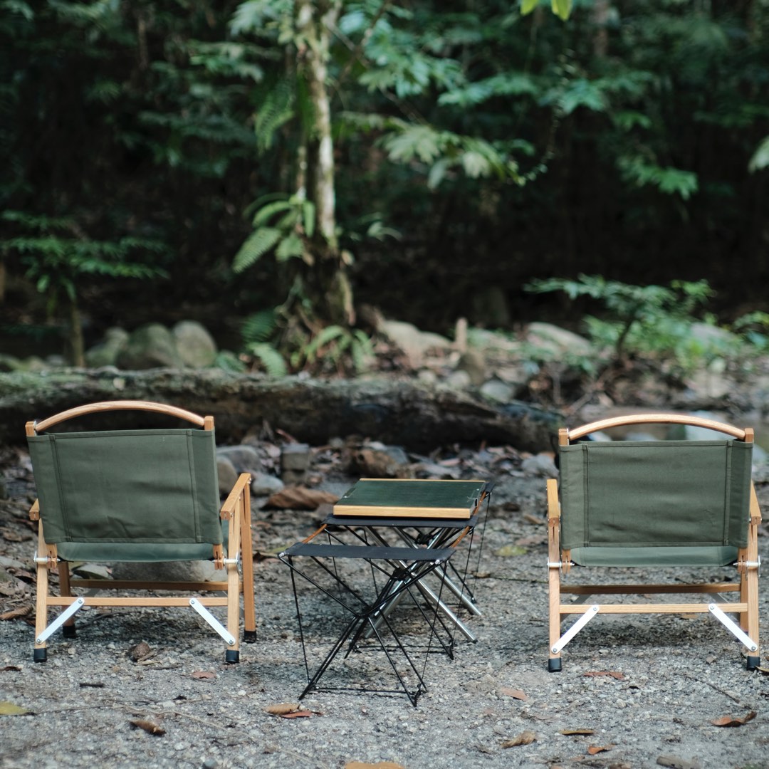 Kermit Chair wood no brand, Sports Equipment, Hiking & Camping on Carousell