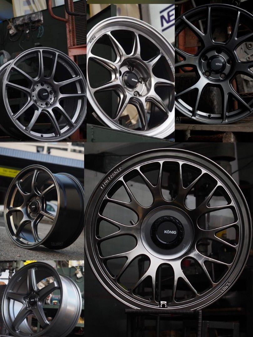 Konig rims 17" 18" 19" 5x114.3 5x112 5x120 5x108 4x100 rims ampliform ...