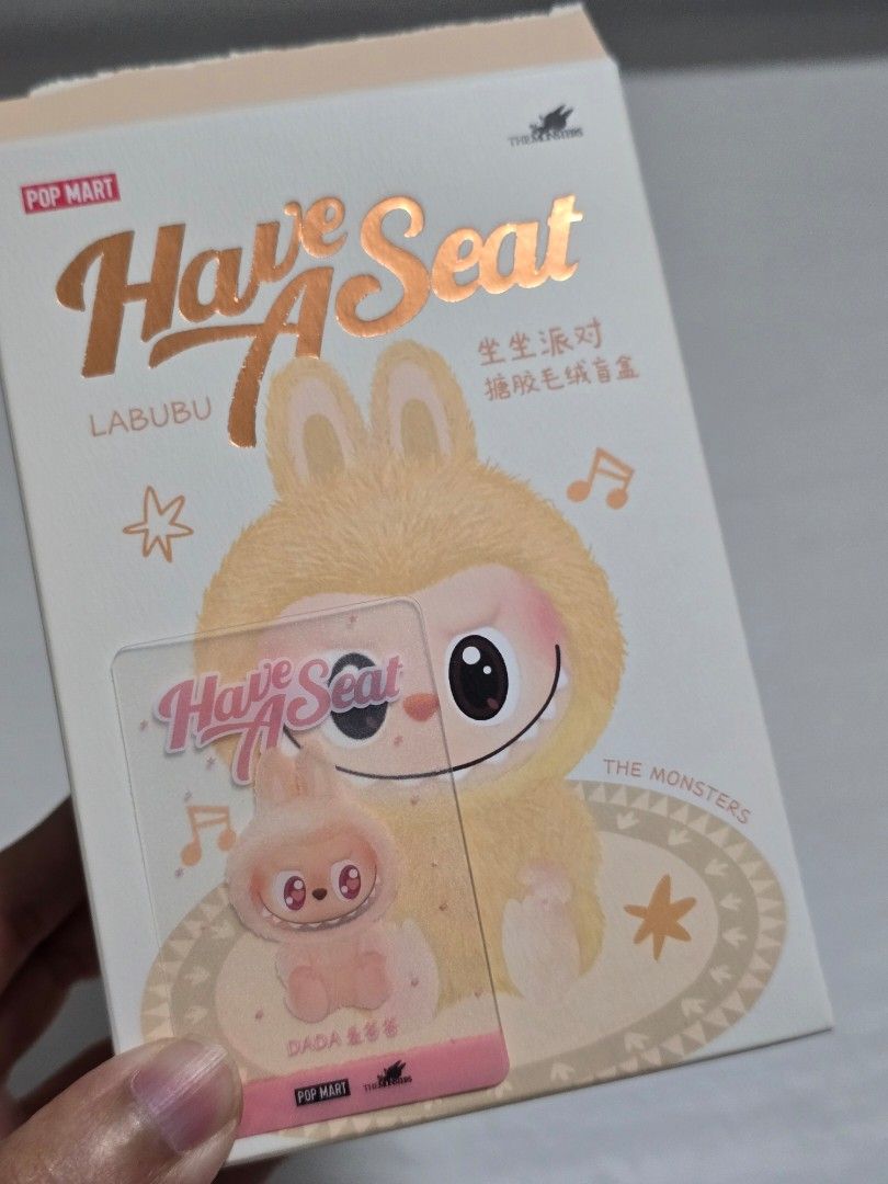 Labubu have a seat Dada, Hobbies & Toys, Toys & Games on Carousell