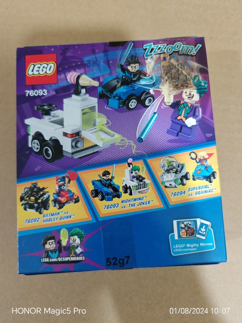 LEGO 76093 DC Super Heroes Mighty Micros: Nightwing vs The Joker ...