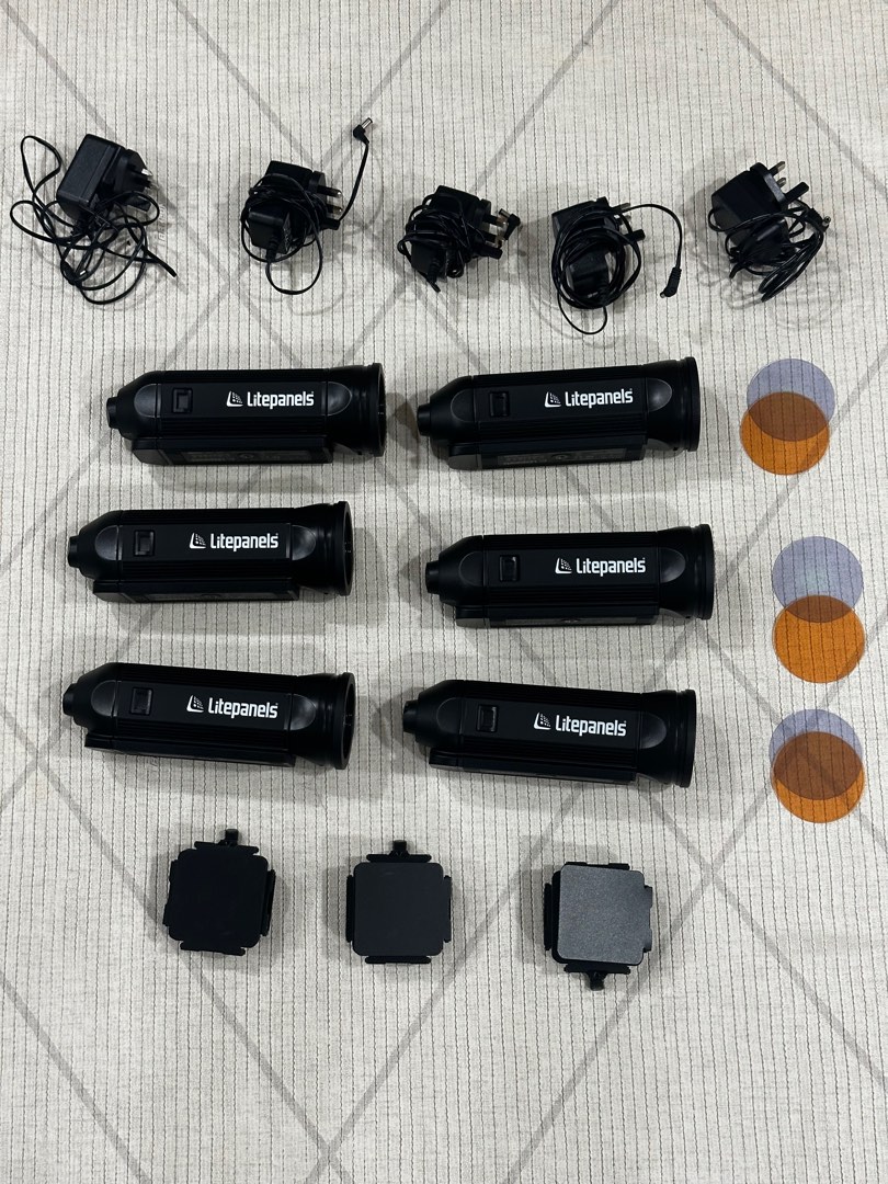 Litepanels Caliber 6 lights spotlight set with modifiers, Photography ...