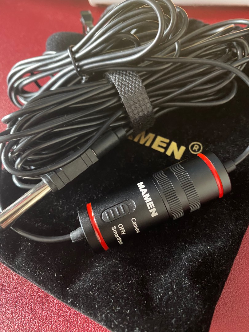MAMEN 3.5mm Audio Video Record Lapel Microphone, Audio, Headphones ...