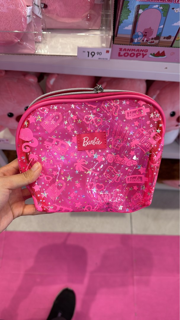 Miniso Babrie Pink Pouch Makeup Bag, Women's Fashion, Bags & Wallets ...