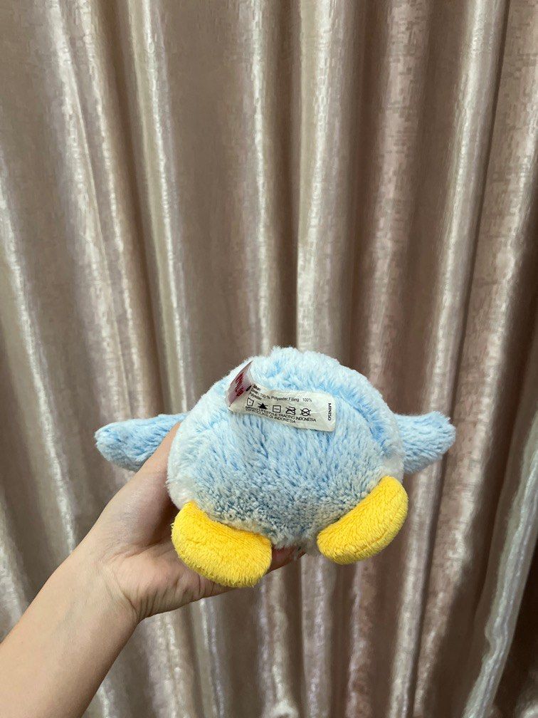 MINISO Blue Penguin Plushie, Toys & Collectibles, Mainan di Carousell