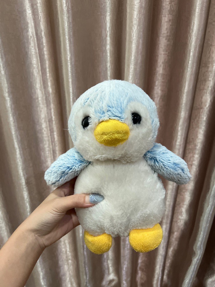 MINISO Blue Penguin Plushie, Toys & Collectibles, Mainan di Carousell