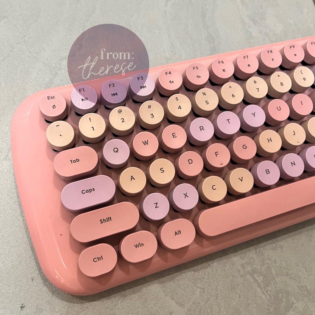 Mofii Pink Mechanical Keyboard, Computers & Tech, Parts & Accessories ...