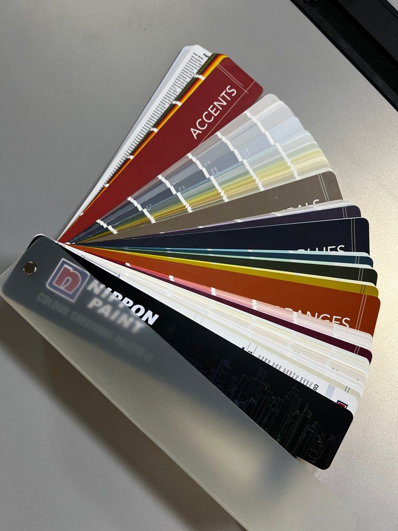 Nippon paint fan deck colour creations palette II, Furniture & Home ...