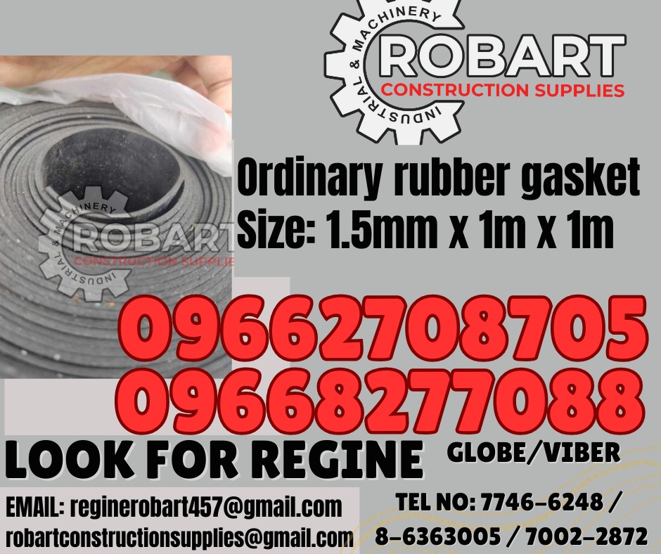 Ordinary rubber gasket Size: 1.5mm x 1m x 1m, Commercial & Industrial ...