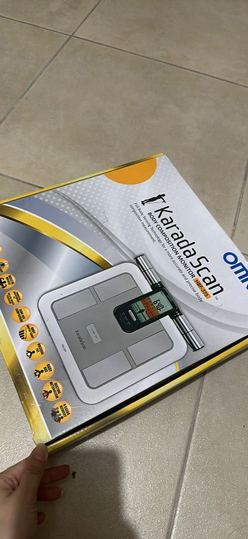 Preloved Omron HBF-375 Digital Karada Scan Body Composition Monitor ...